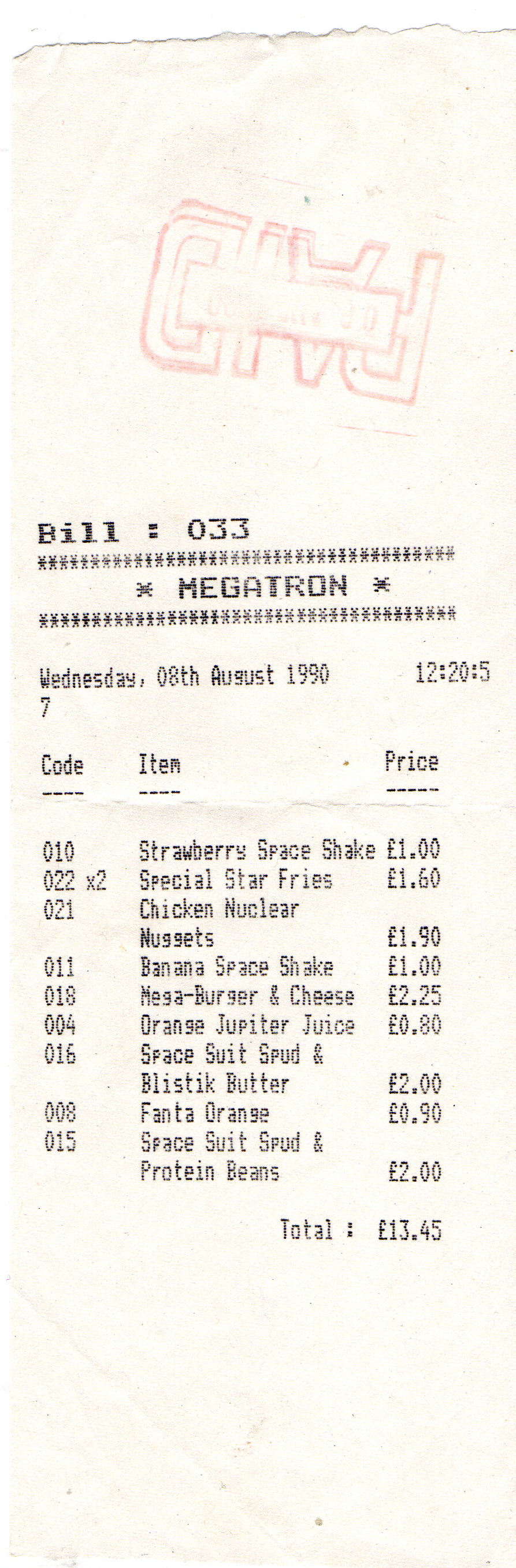The Restaurant at the End of the Universe: The Megatron Story ...